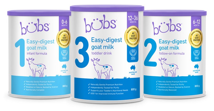 Bubs Goat Milk Formula Stage 3 Now in a Fresh New Look | One Fine Baby